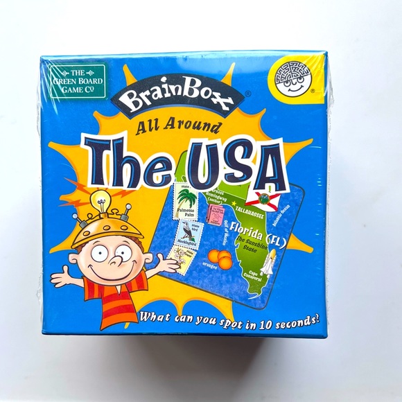 brainbox | Games | New Sealed Brainbox The Usa Memory Game Brain Box By ...